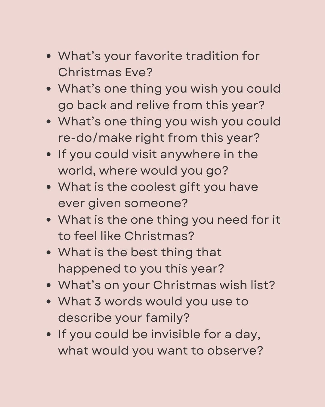Body Positive and Food Neutral Conversation Starters (Holiday Version ...
